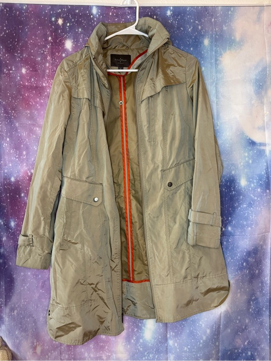 Cole Haan | Jackets & Coats | Cole Haan Tan Iridescent Packable Hooded ...